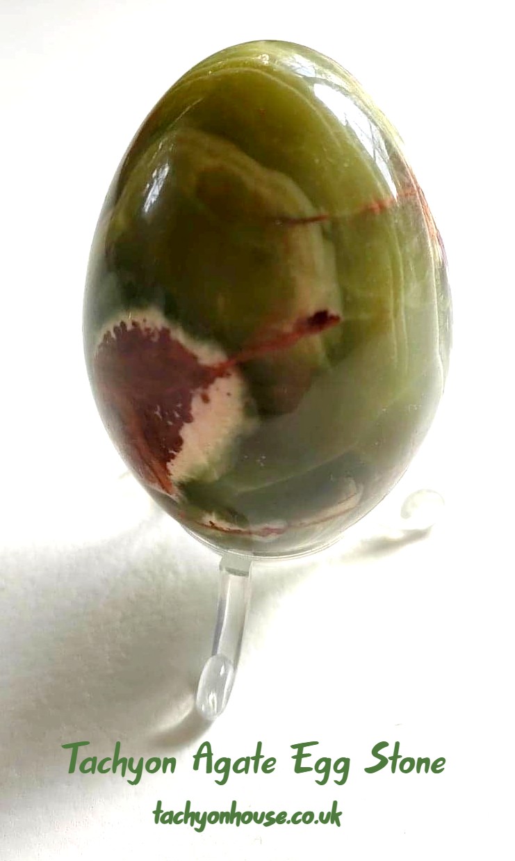 TachyonHouse.co.uk: Tachyon Green Agate Egg Stone,...